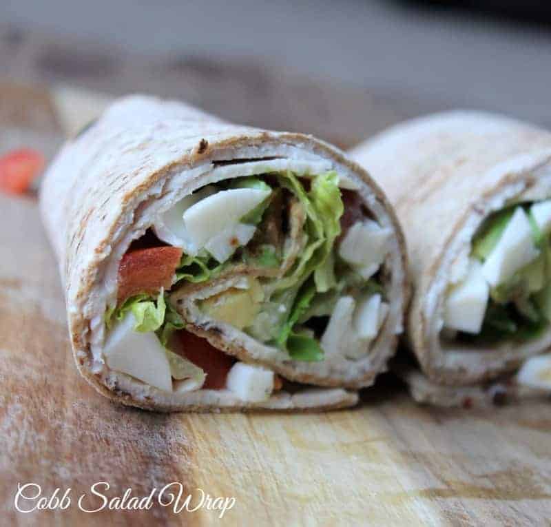 Cobb Salad Wrap - Organize Yourself Skinny