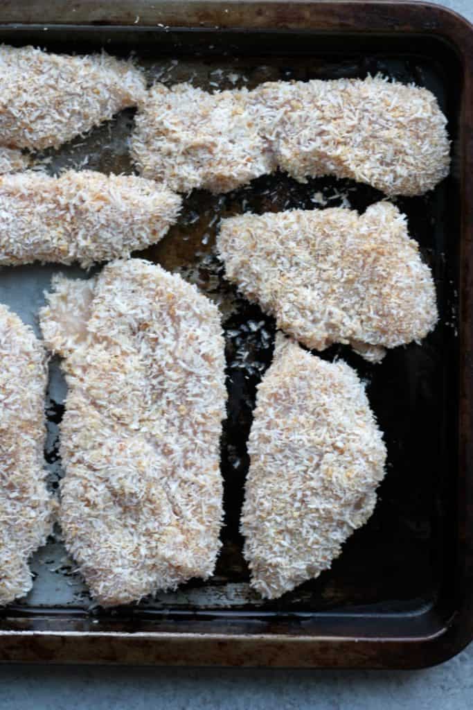 Healthy Baked Coconut Chicken - Organize Yourself Skinny